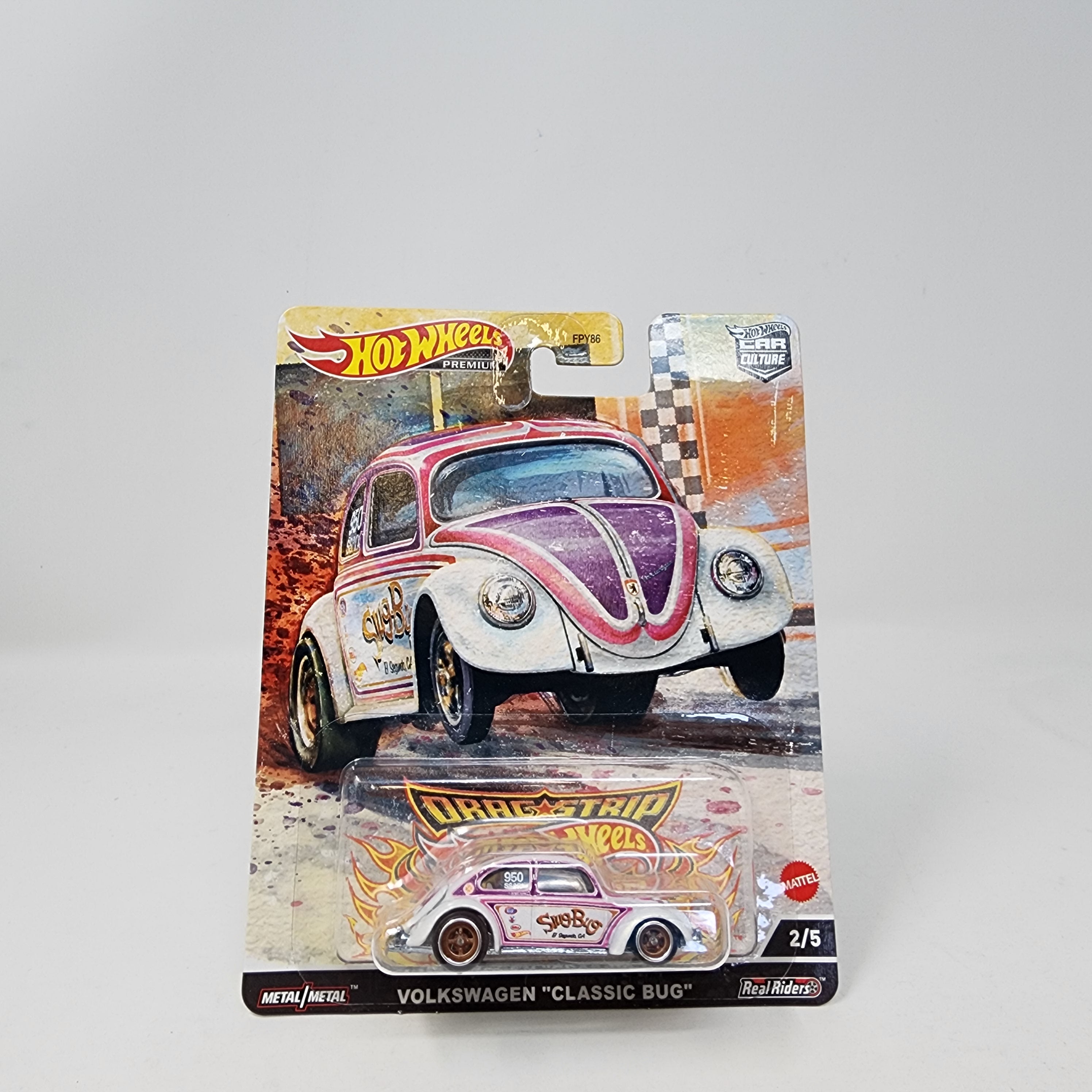 Volkswagen Classic Bug 2/5 * Hot Wheels Drag Strip Demons Car Culture ...