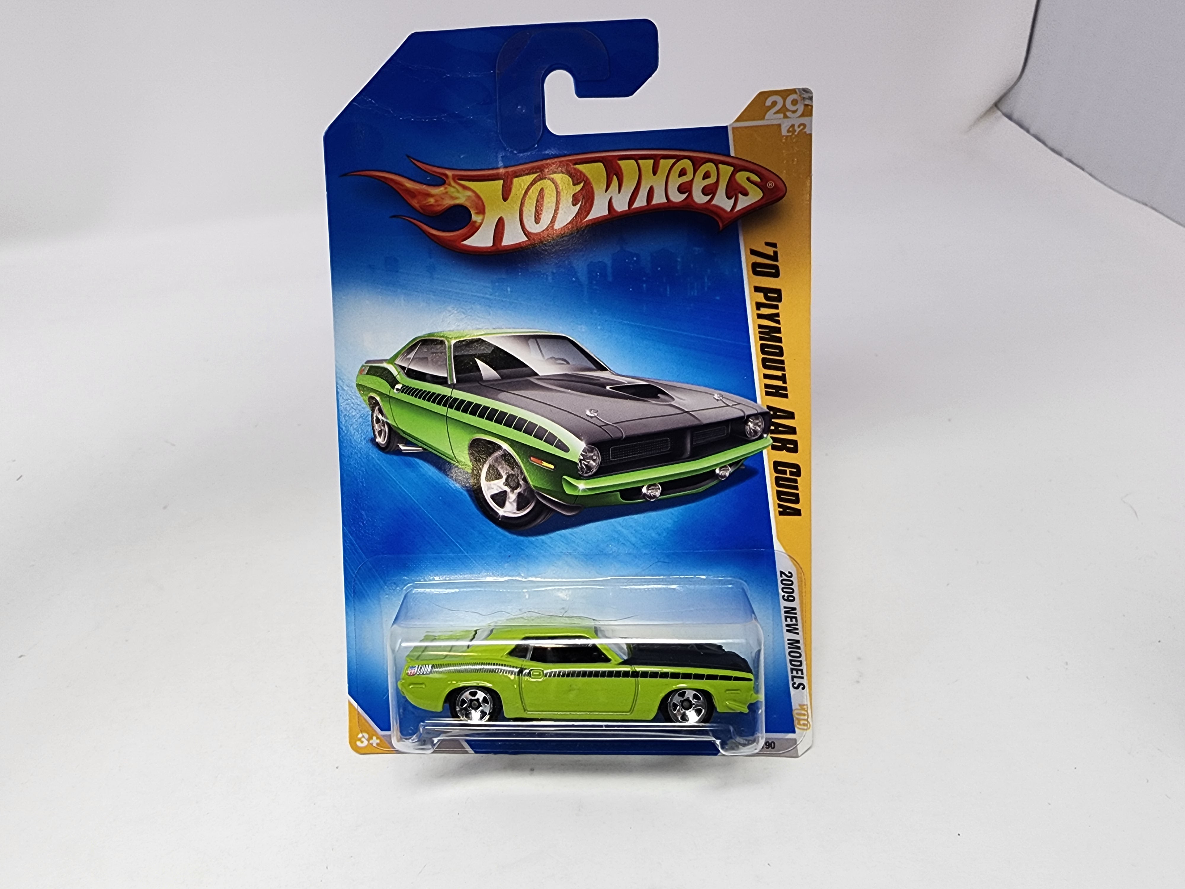 '70 Plymouth AAR Cuda #29 * Green * Hot Wheels 2009 New Models ...