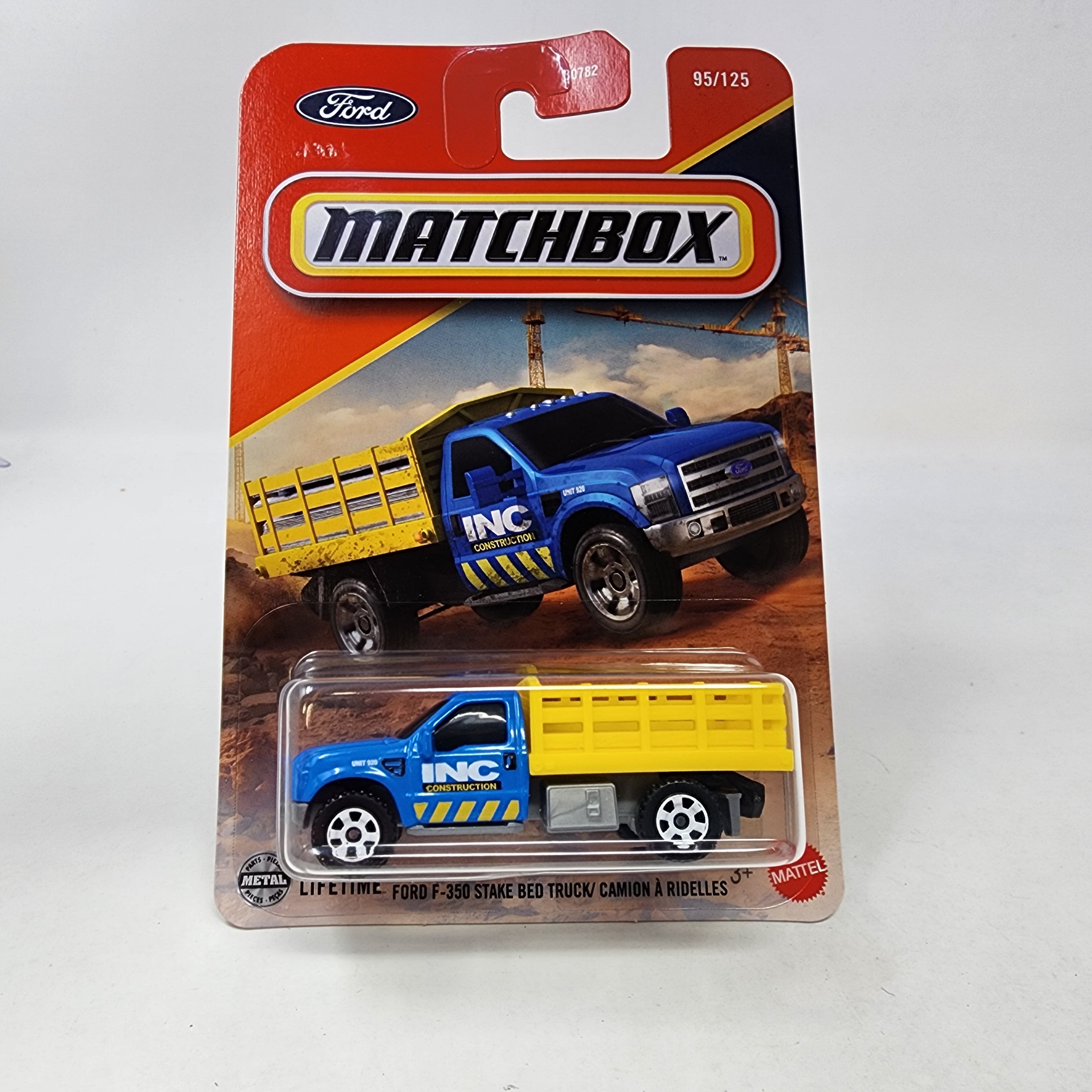 Ford F350 Stake Bed Truck * Blue * 2025 Matchbox Basic Mainline Case G ...