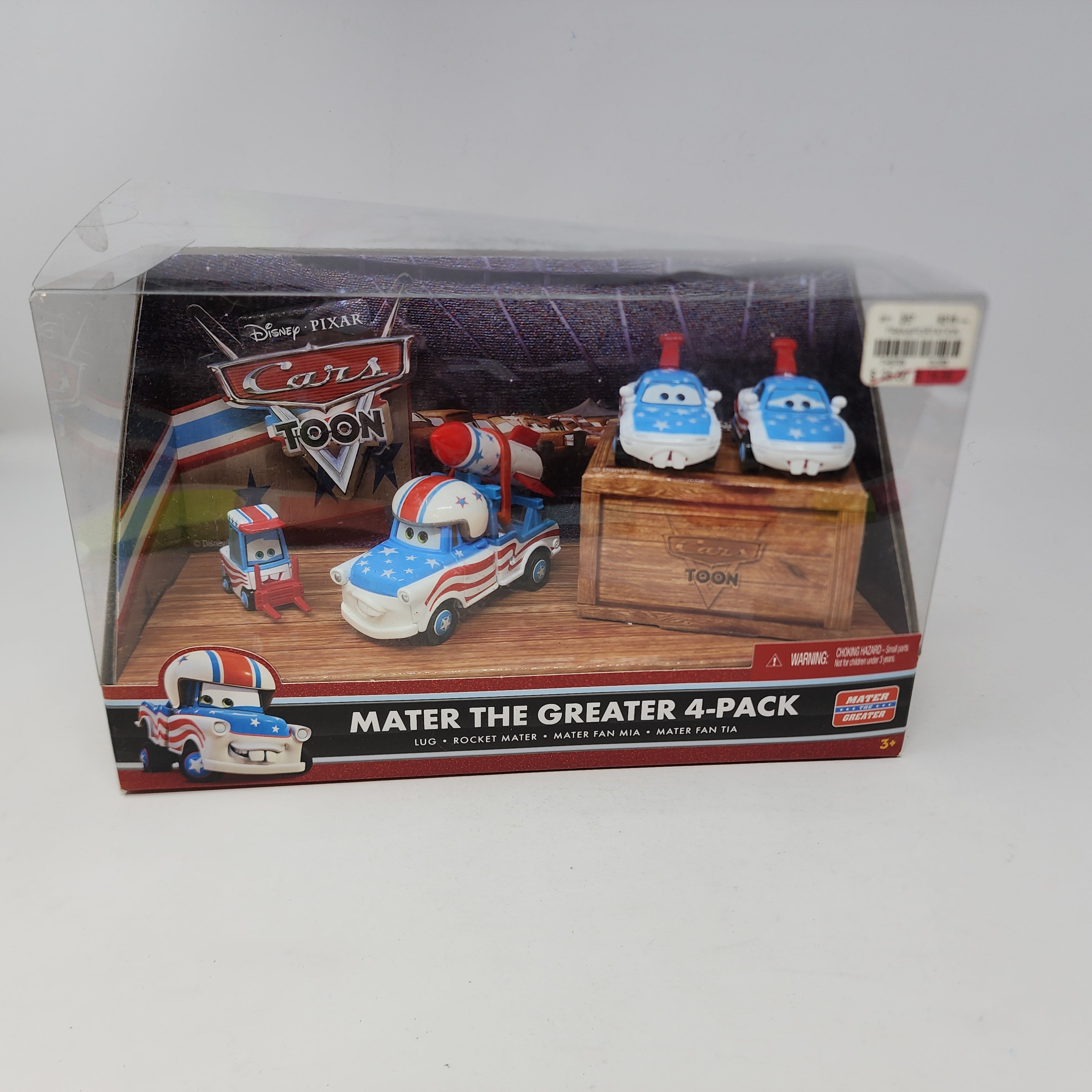 Mater The Greater 4-Pack * Disney Pixar CARS TOON New Sealed in Box ...