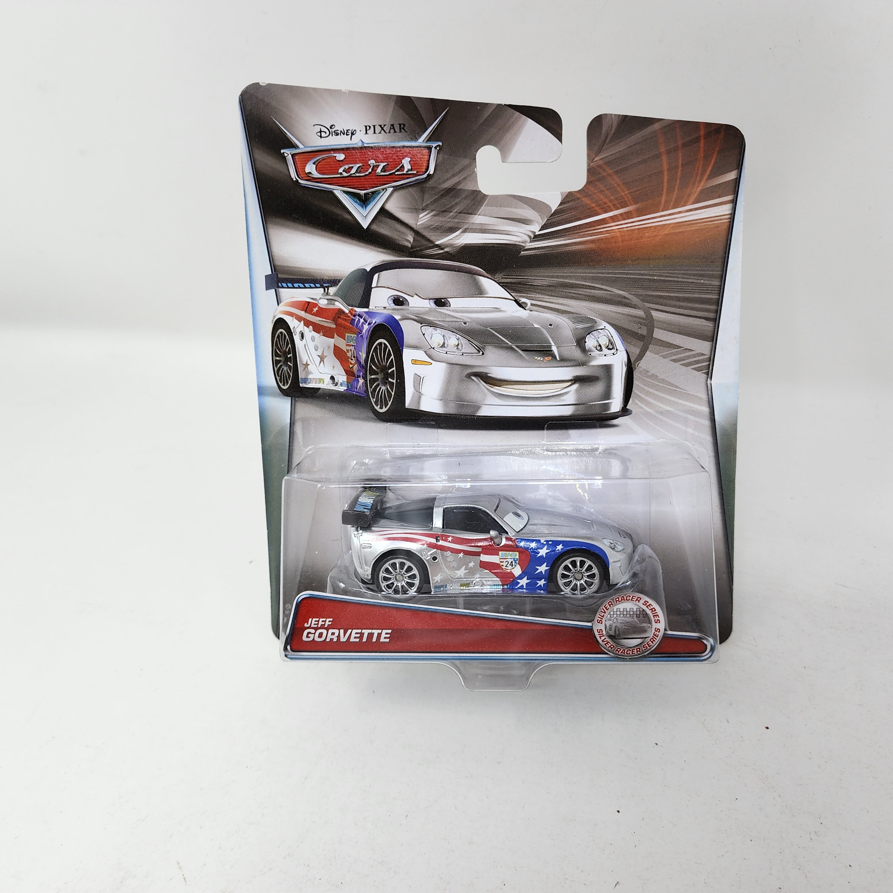 Jeff Gorvette Silver Racer Series * Disney Pixar CARS – Wheelcollectors LLC