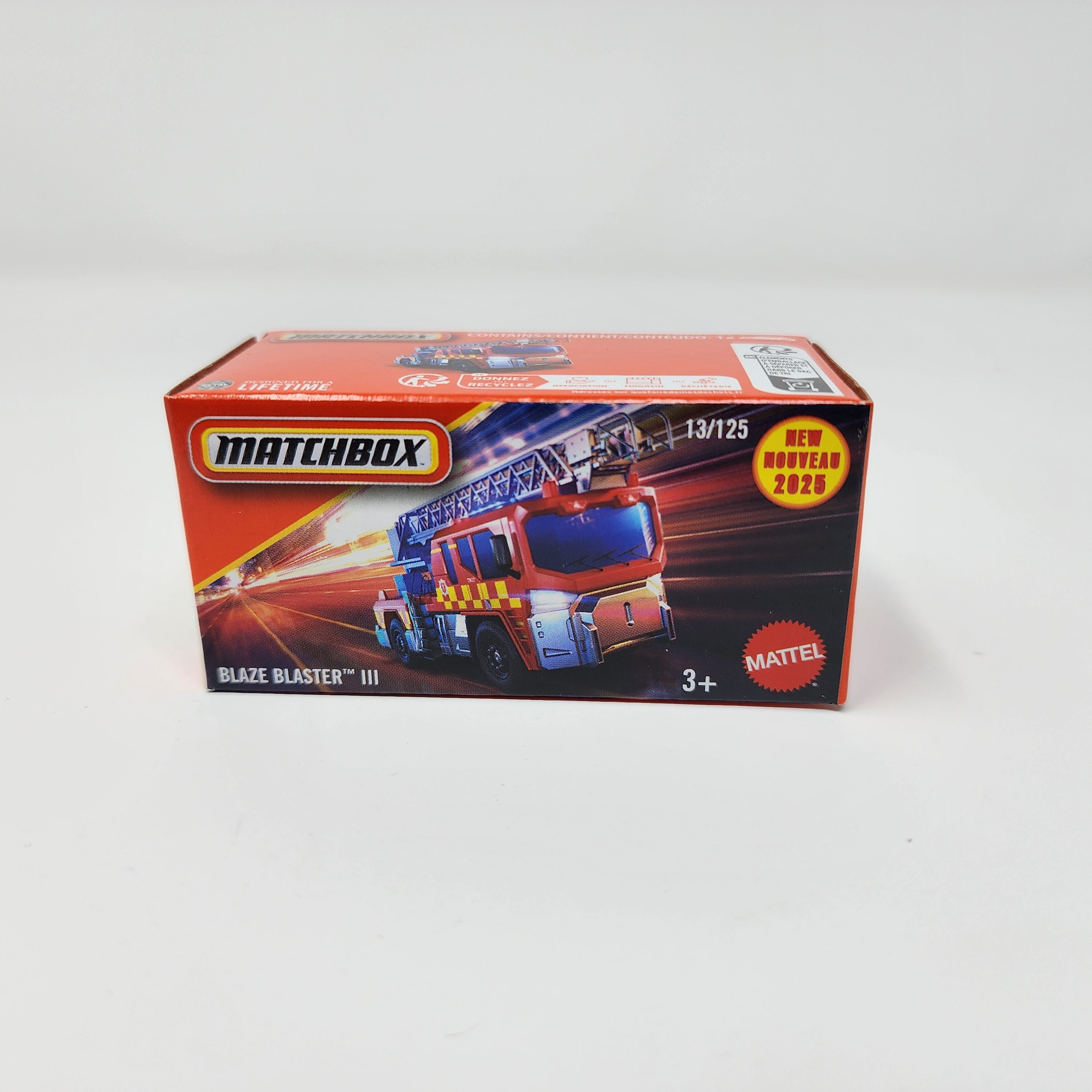 Blaze Blaster III #13 * Fire Engine Red * 2025 Matchbox Power Grabs Ca ...
