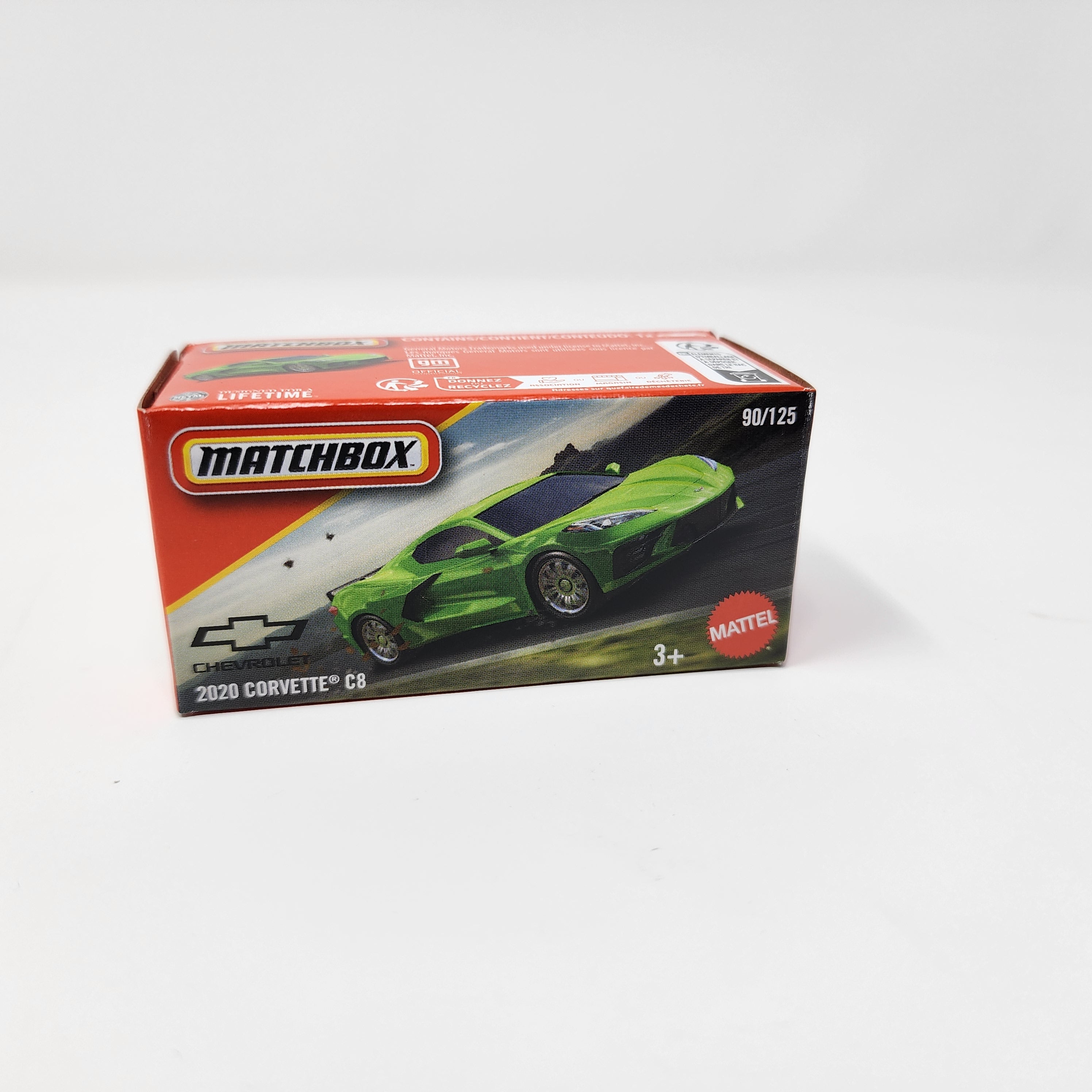 2020 Chevy Corvette C8 #90 * Green * 2025 Matchbox Power Grabs Case F ...