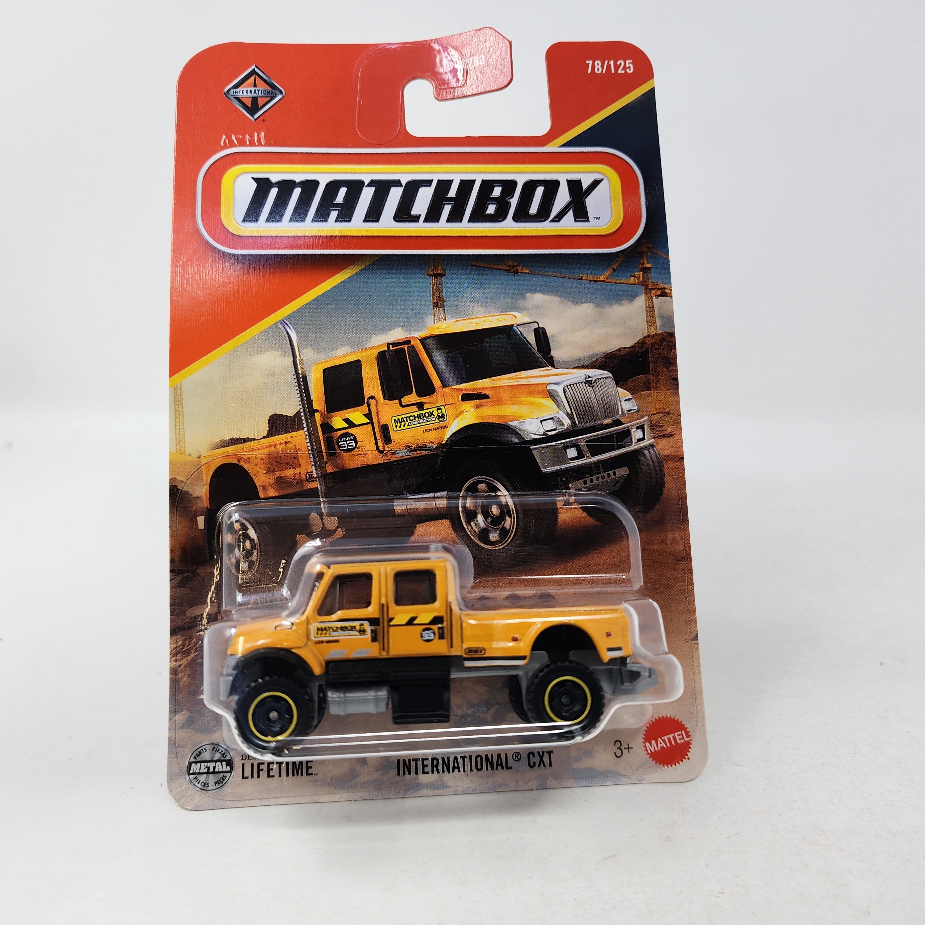 International CXT #78 * Yellow * 2025 Matchbox Case J – Wheelcollectors LLC