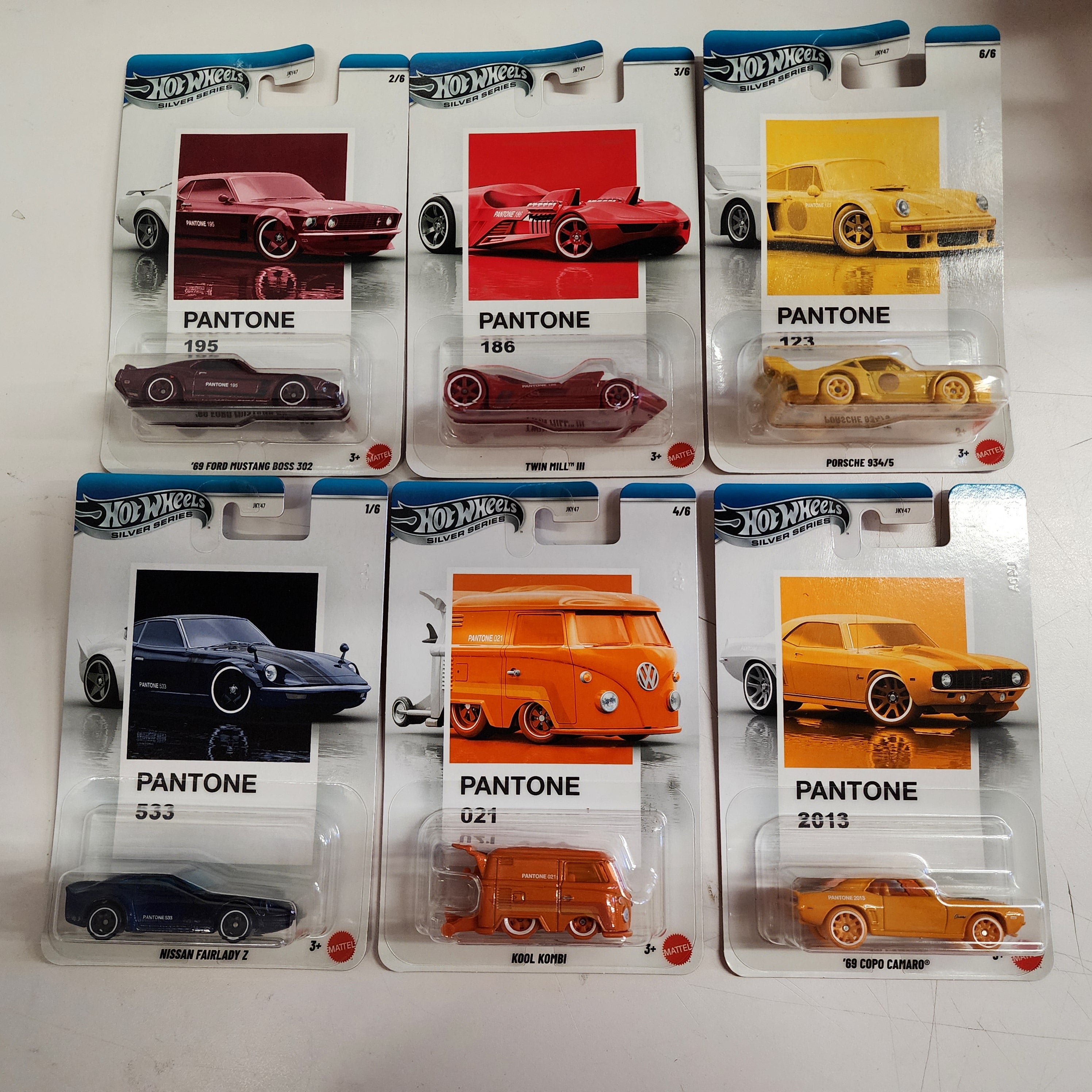 Pantone Complete 6 Car Set * 2026 Hot Wheels PANTONE Silver Series Cas ...