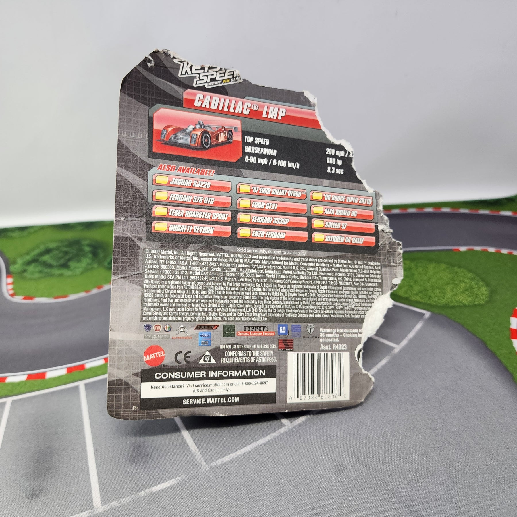 Cadillac LMP * RED * Hot Wheels Speed Machines Bad Card ...