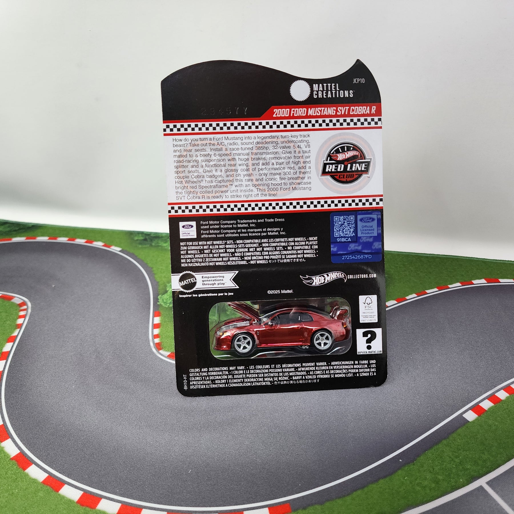 2000 Ford Mustang SVT Cobra R * Hot Wheels RLC Red Line Club ...