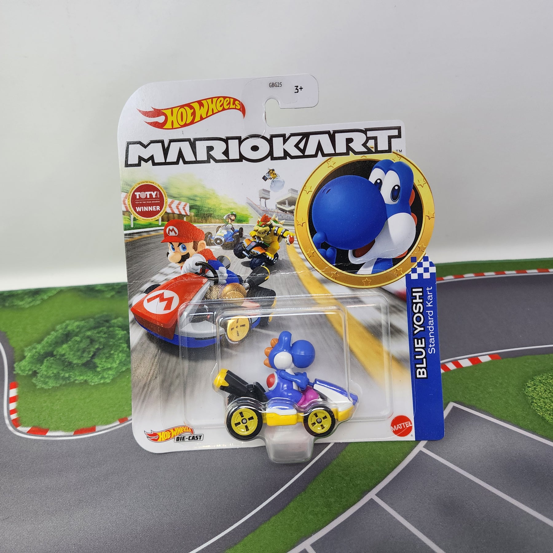 Blue Yoshi Standard Kart * Hot Wheels MARIO KART Nintendo ...