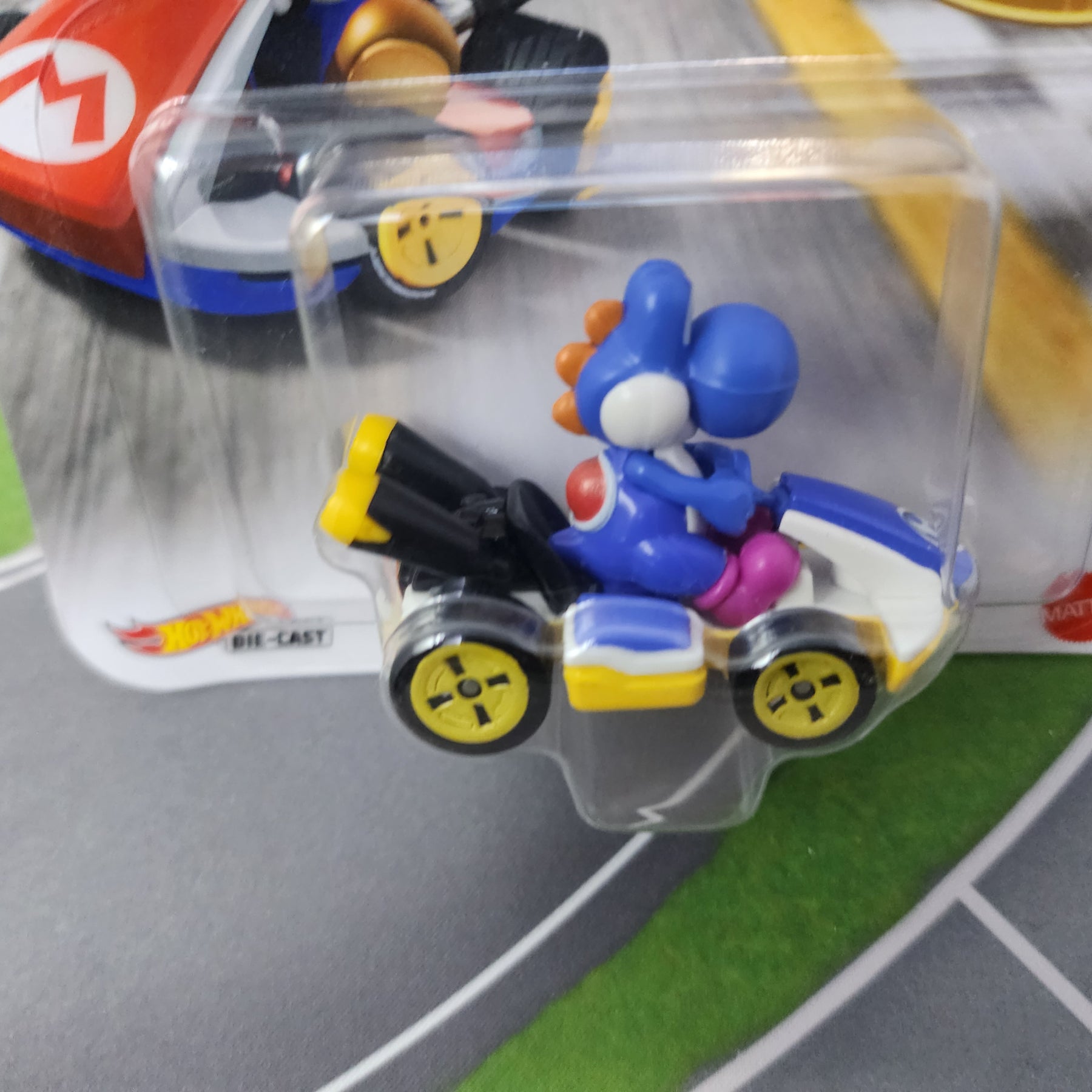 Blue Yoshi Standard Kart * Hot Wheels MARIO KART Nintendo ...