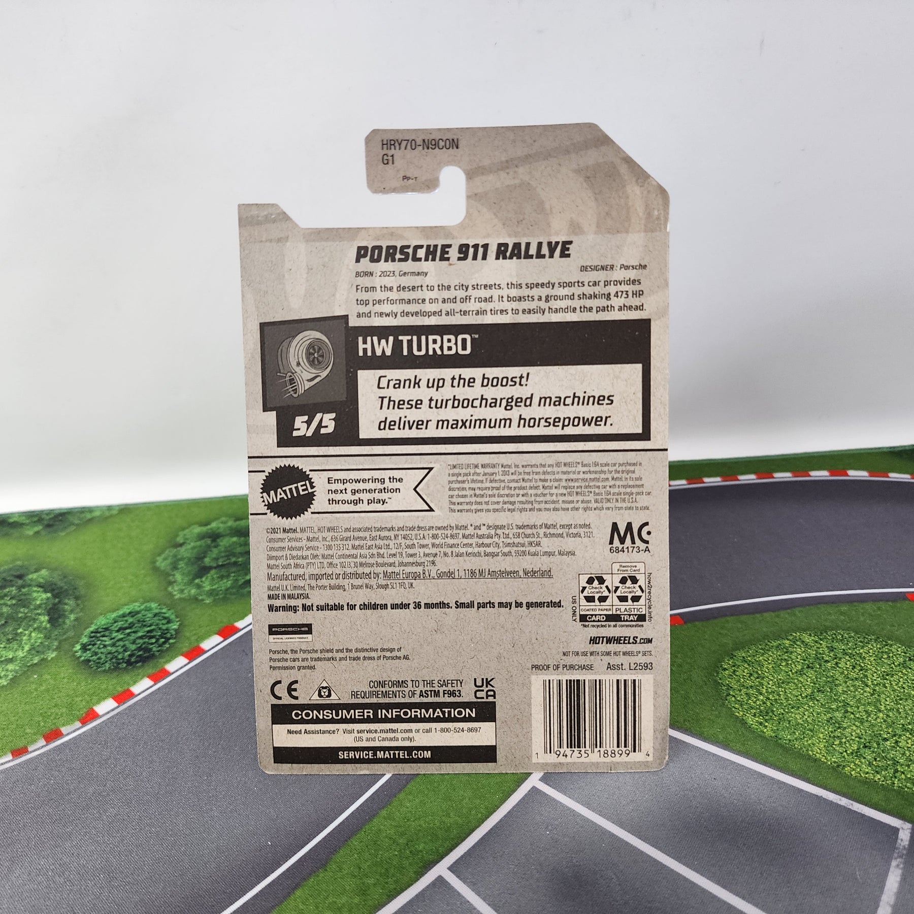 Porsche 911 Rallye #172 * White * Hot Wheels 2024 – Wheelcollectors LLC