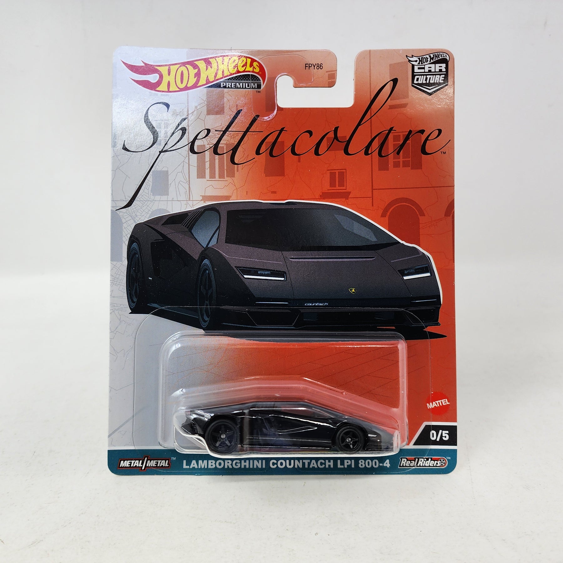 Lamborghini Countach LP! 800-4 * BLACK CHASE * 2025 Hot Wheels Car Cul ...