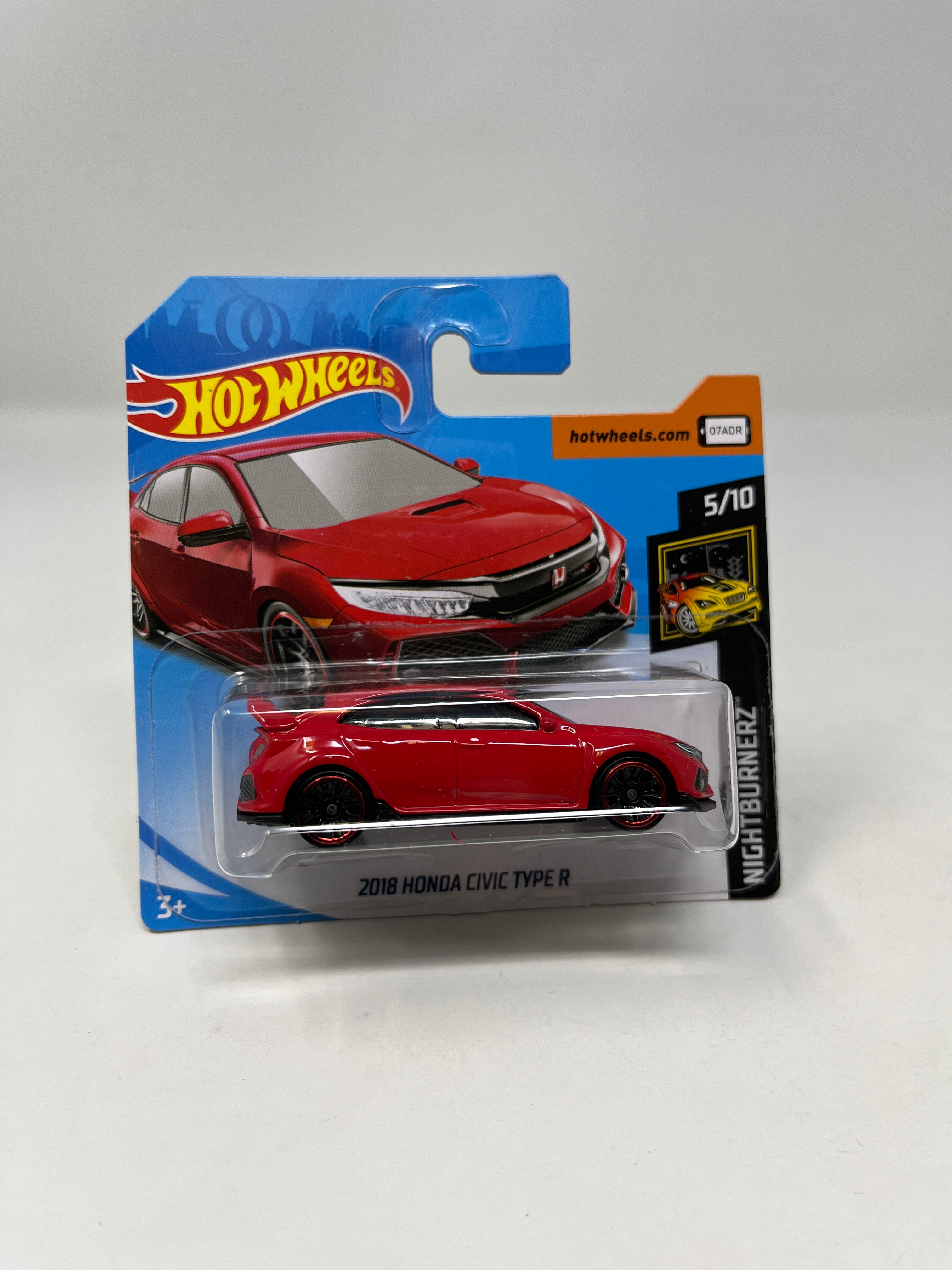 2018 Honda Civic Type R #171 * RED * 2019 Hot Wheels Short Card ...