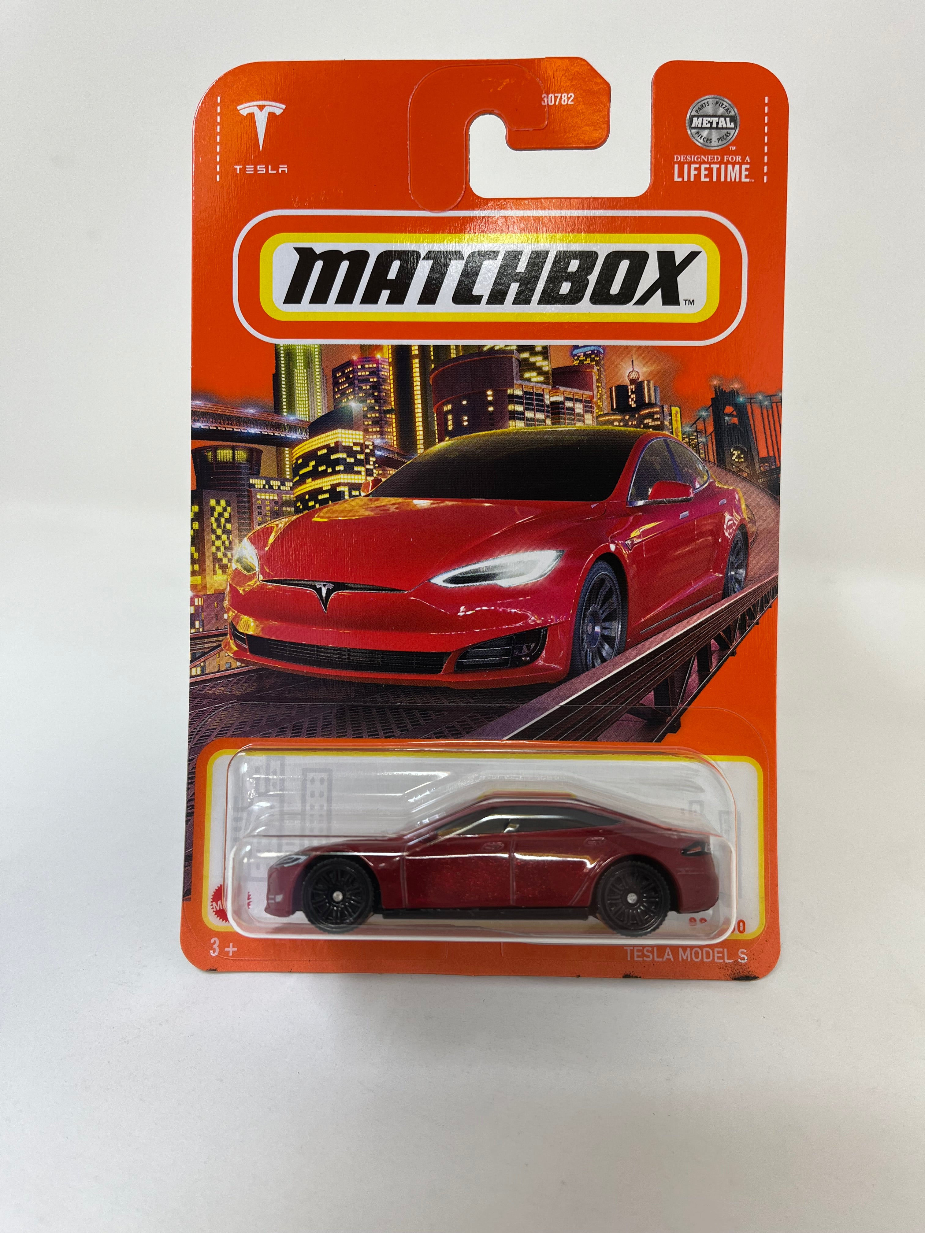 Tesla Model S #89 * Red * 2024 Matchbox Case D – Wheelcollectors LLC