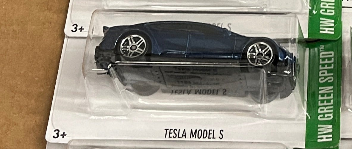 Tesla Model S * Blue * Hot Wheels 1:64 scale Loose Diecast model ...