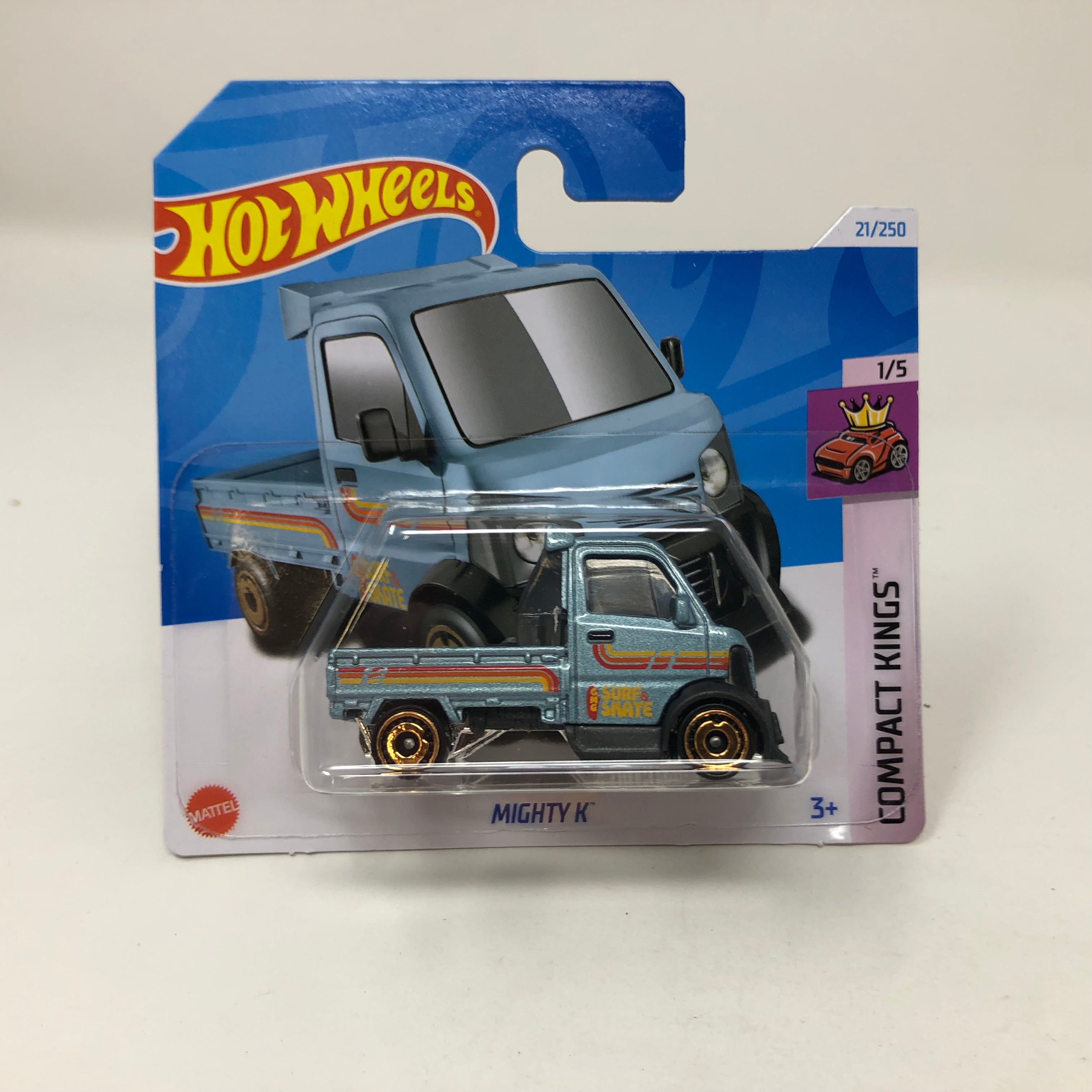 Mighty K #21 * Steel Blue * 2024 Hot Wheels Basic Short Card Case A ...