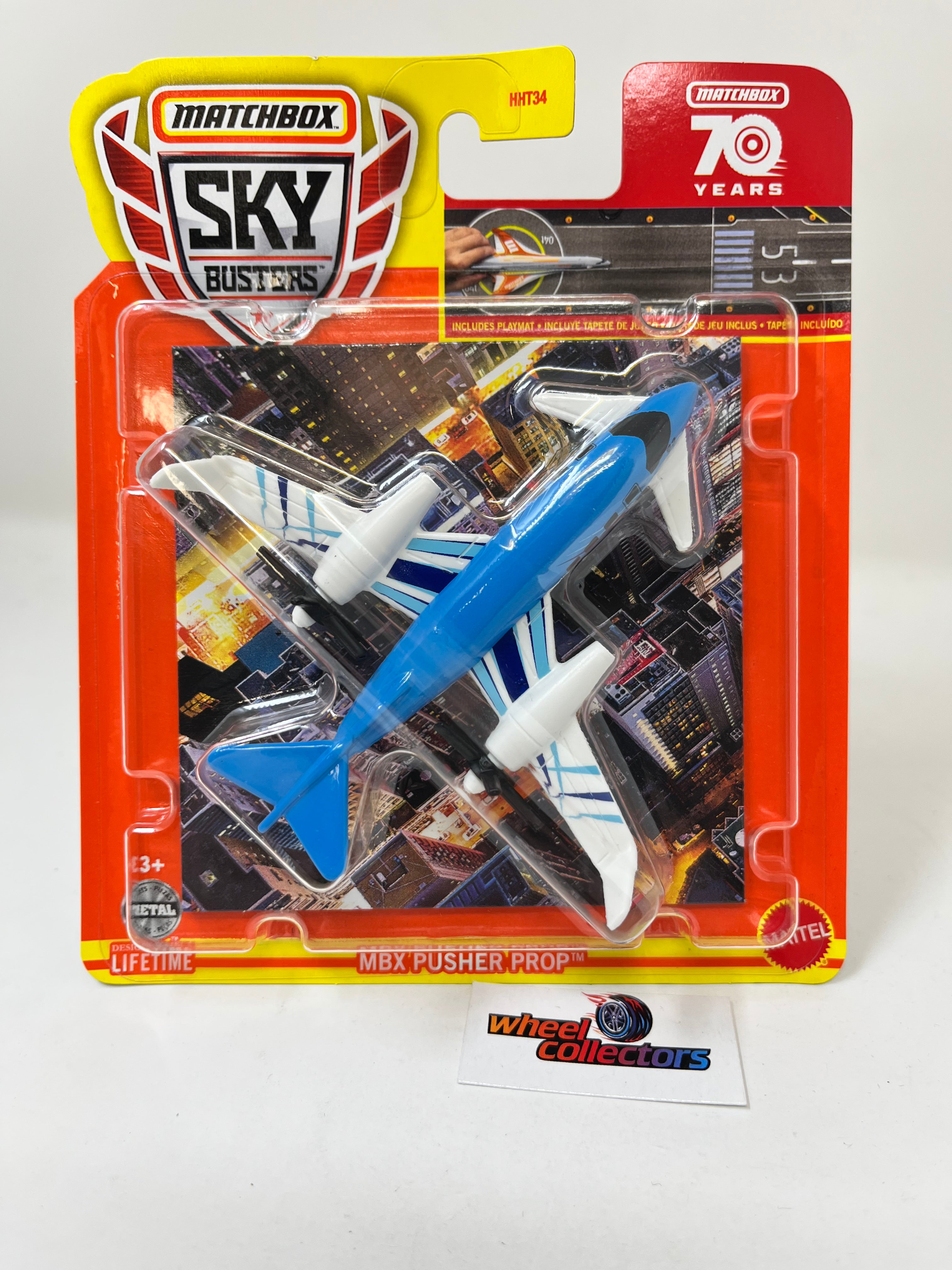 MBX Pusher Prop w/ Playmat * 2023 Matchbox Sky Busters NEW! Case H ...