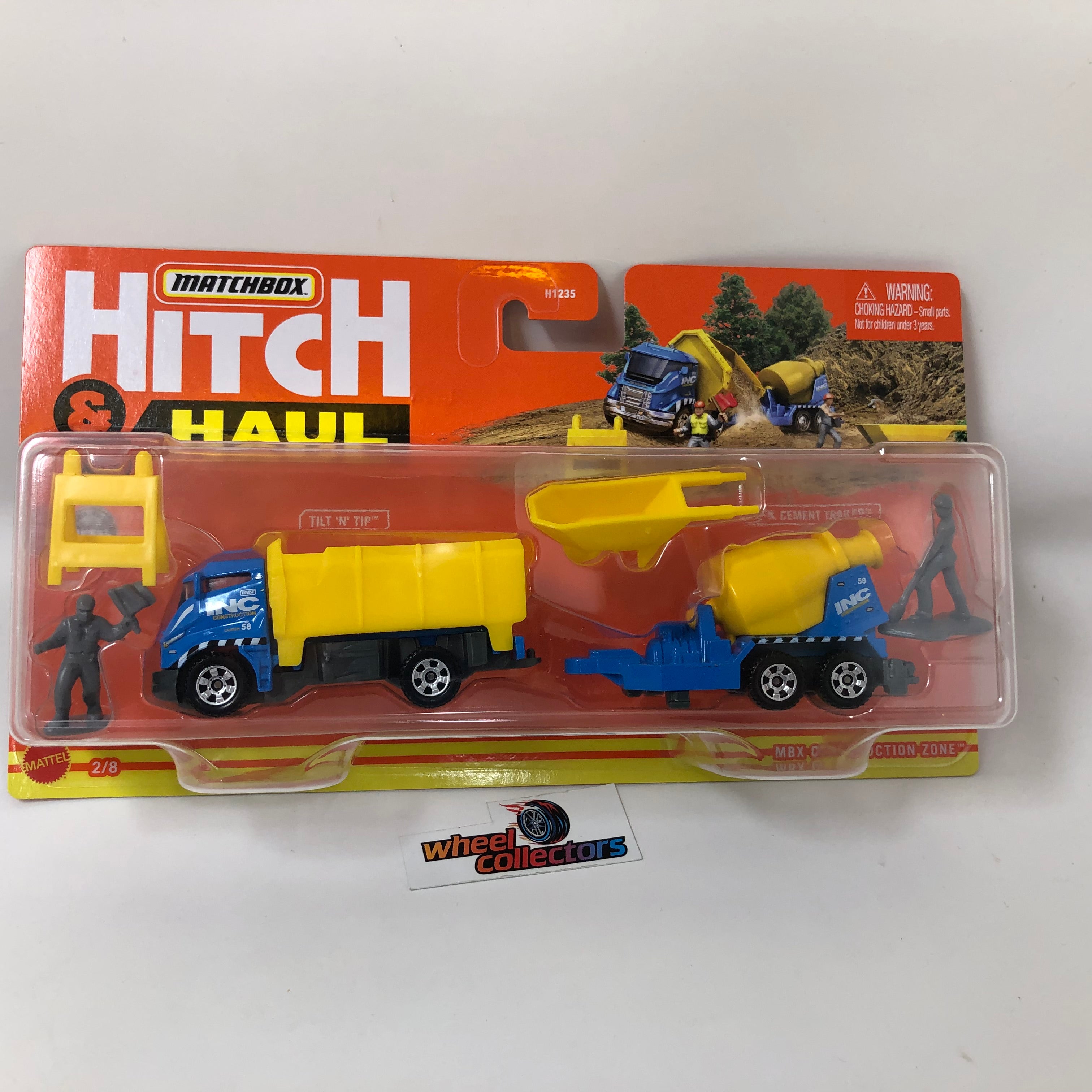 Construction Set with Yellow Mixer * Matchbox Hitch & Haul ...